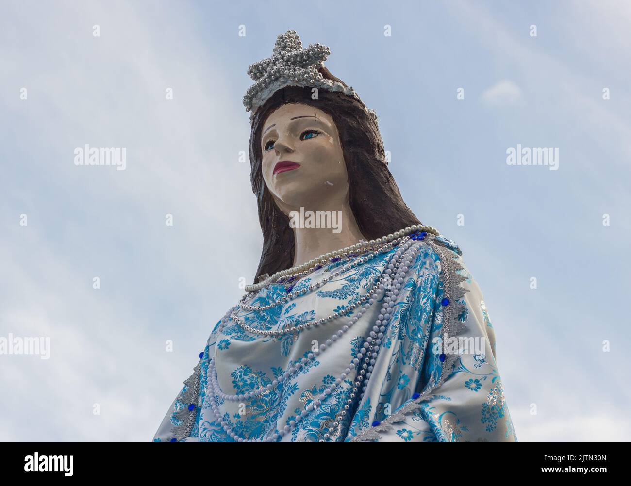traditional iemanja party in the Copacabana neighborhood in Rio de ...