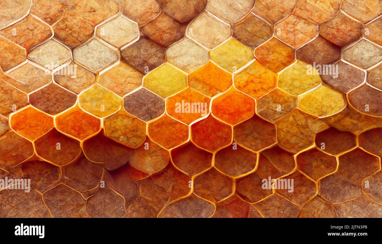 A 3D honeycomb background meta texture Stock Photo - Alamy