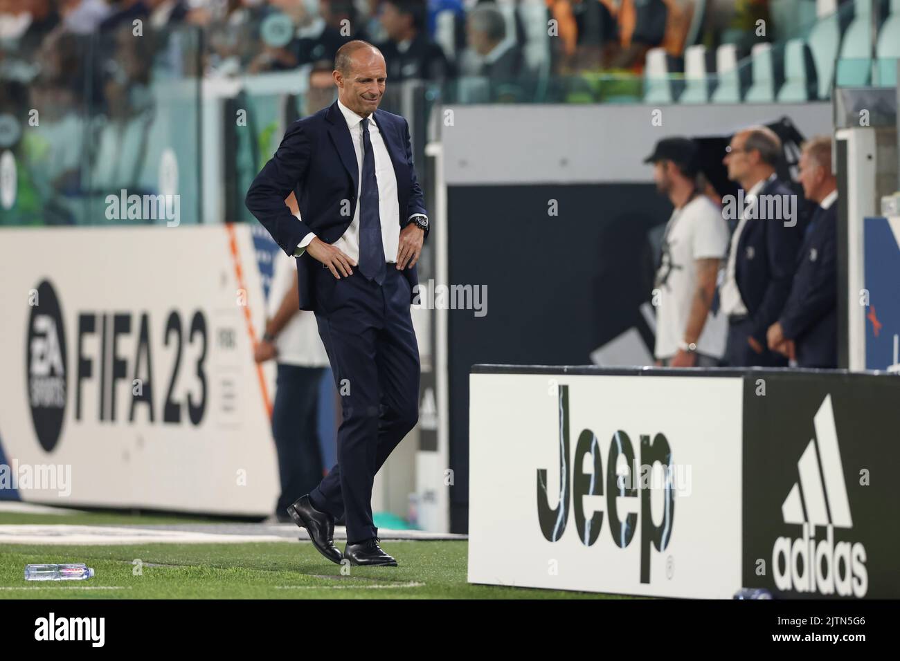 Turin, Italy, 31st August 2022. Massimiliano Allegri Head coach of ... Turin, Italy, 31st August 2022. Massimiliano Allegri Head coach of ...