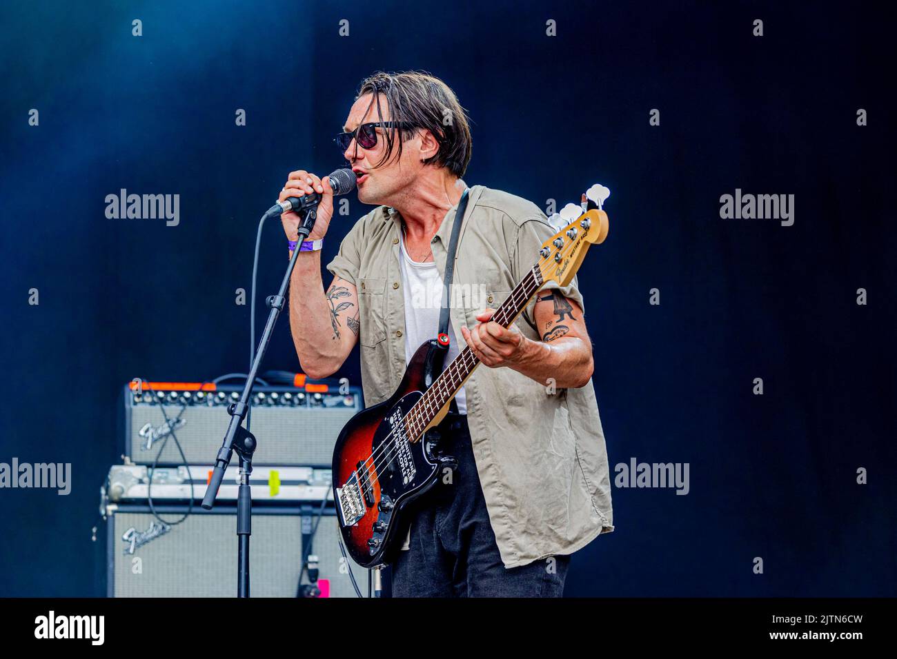 Saint-Cloud France 25 August 2022 Yard Act live concert at Rock en ...