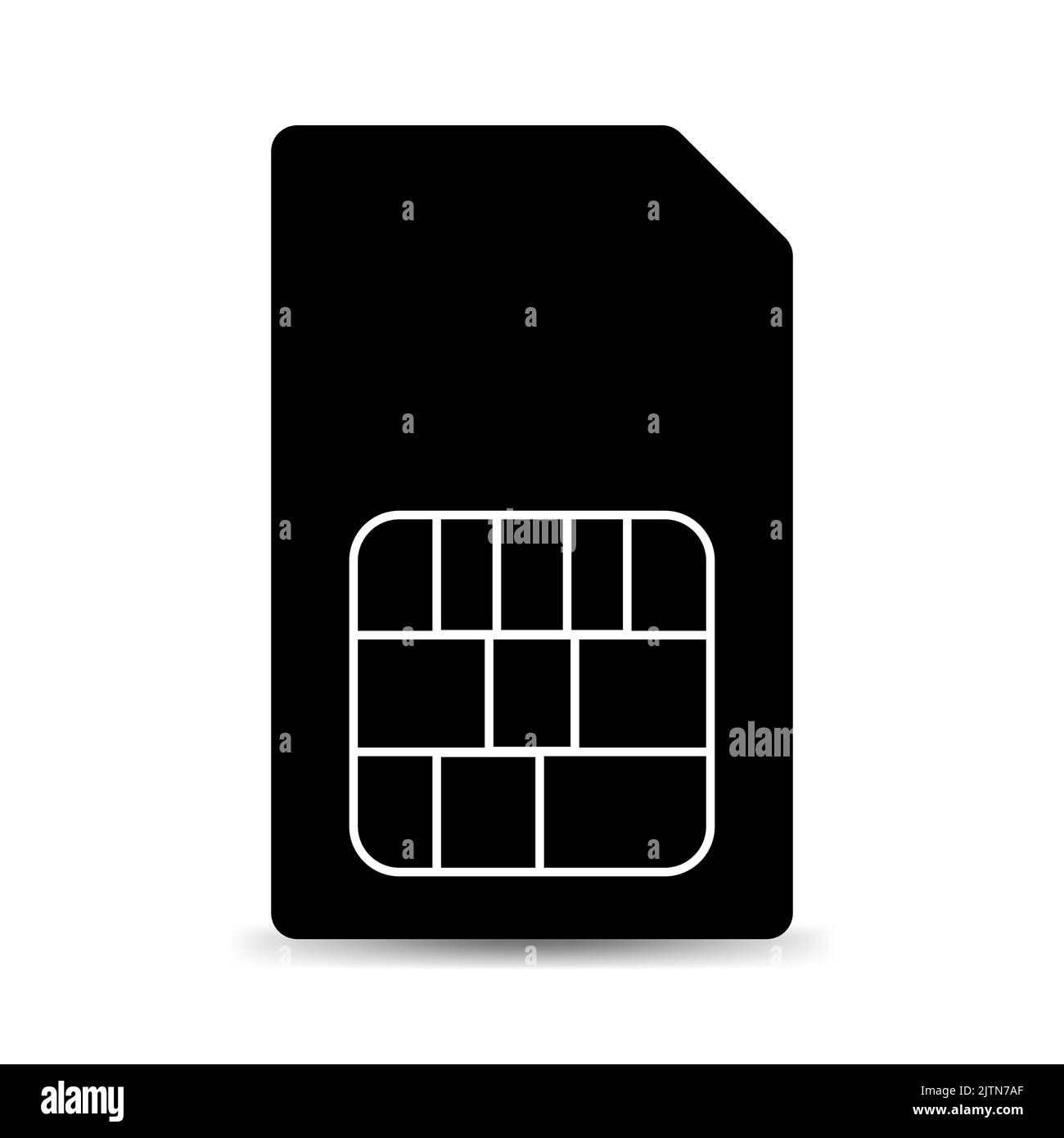 Sim card icon. Mobile phone icon chip. Vector illustration isolated on ...