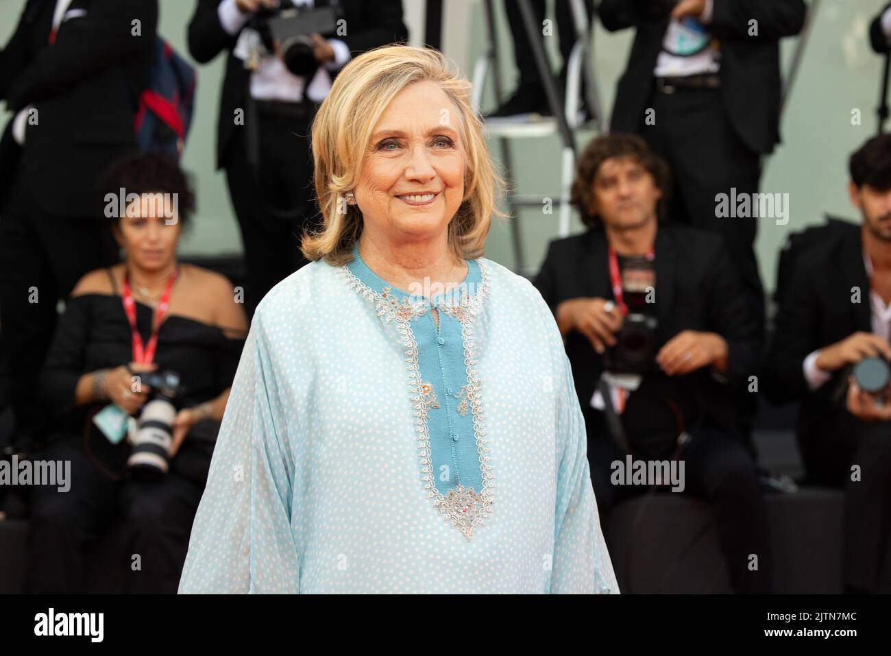 Lido di Venezia, Italy: August 31, 2022, Hillary Clinton attends the ...