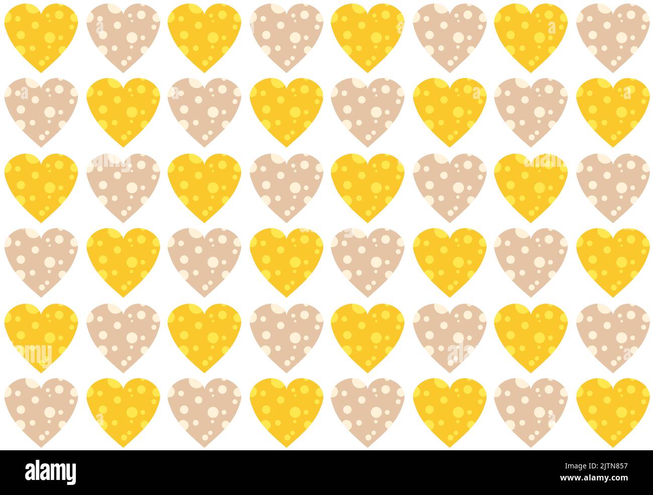 Cute baby vector pattern with yellow and beige hearts. Cheese in the ...