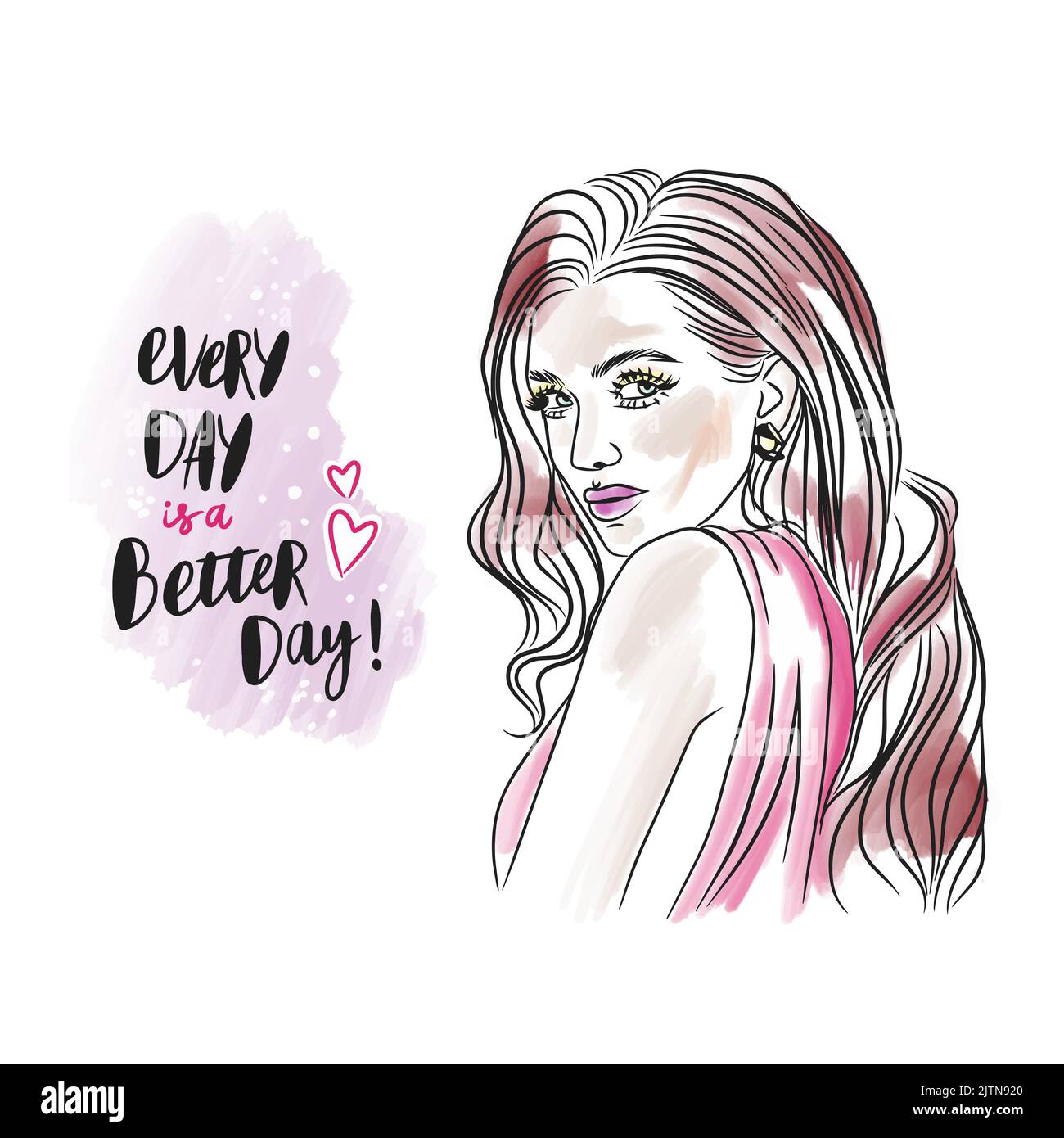 Every day is a better day, handwritten, inspirational quote, beautiful ...