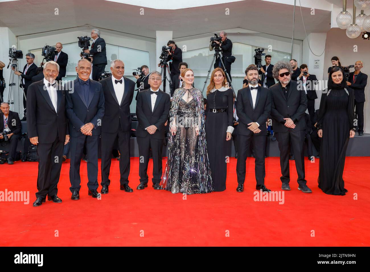 Venice, Italy, 31 August 2022. Leila Hatami, Mariano Cohn, Rodrigo ...