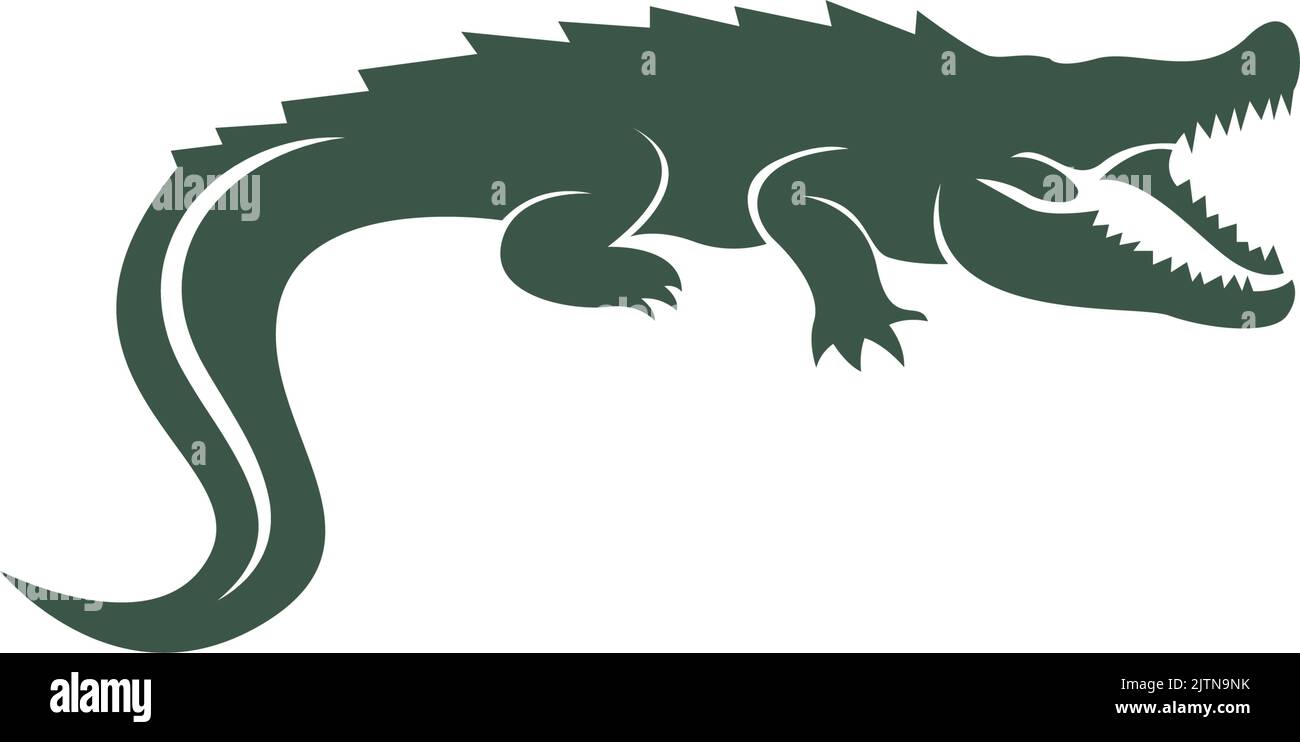 Crocodile icon logo design illustration template Stock Vector Image ...
