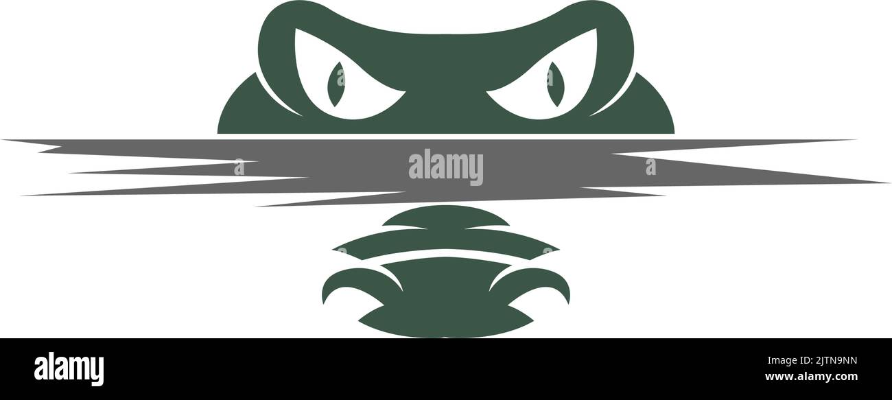 Crocodile icon logo design illustration template Stock Vector Image ...