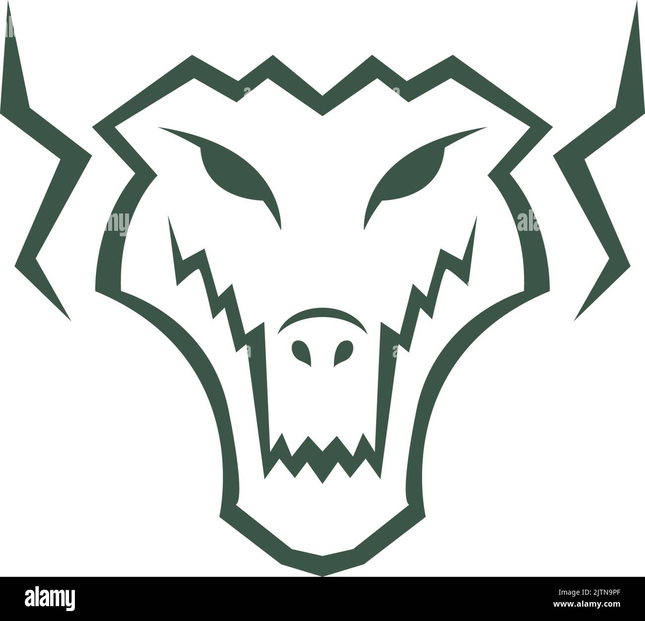 Crocodile icon logo design illustration template Stock Vector Image ...