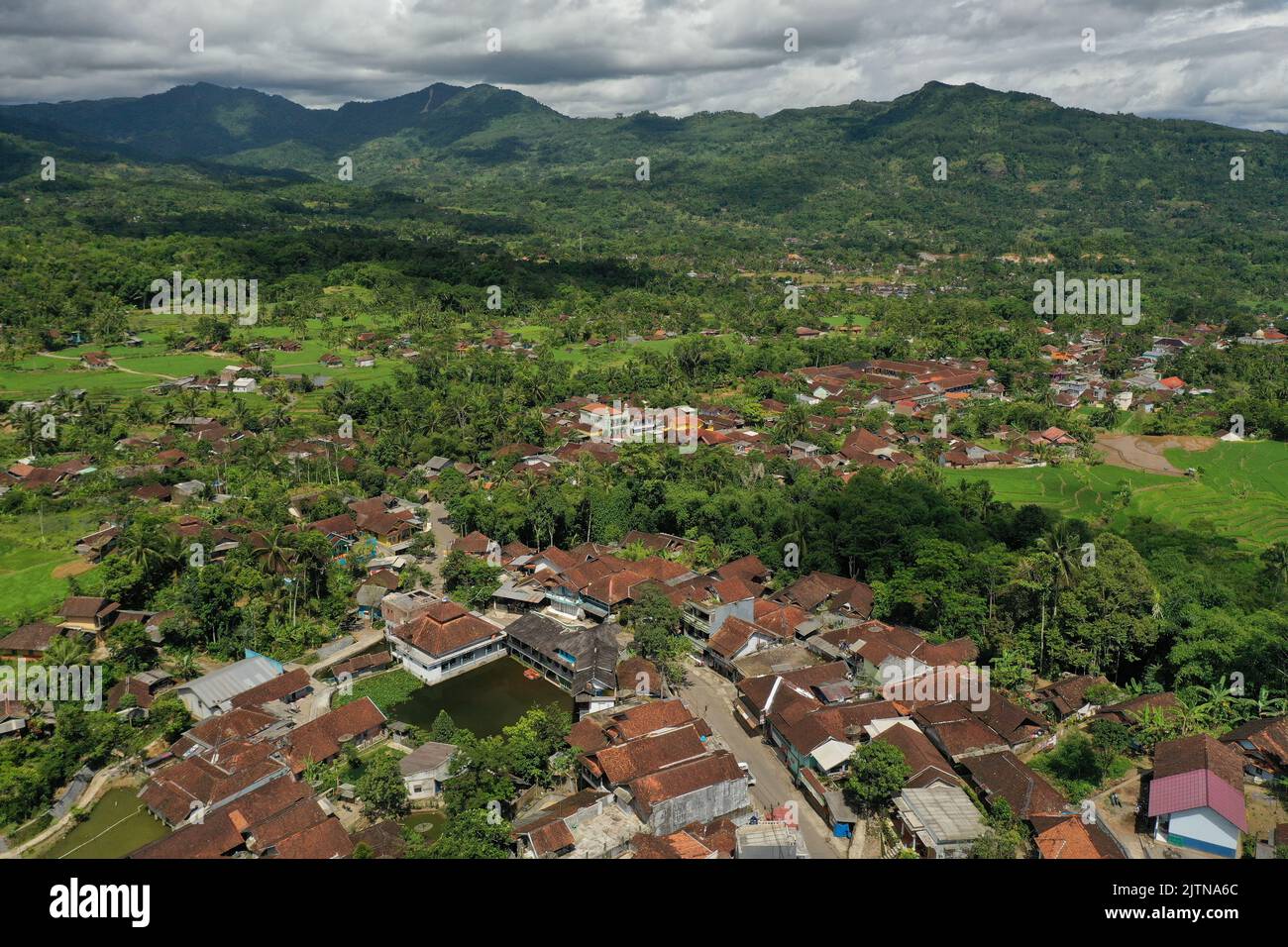 Aerial view of Garut regency, West java, Indonesia Stock Photo - Alamy