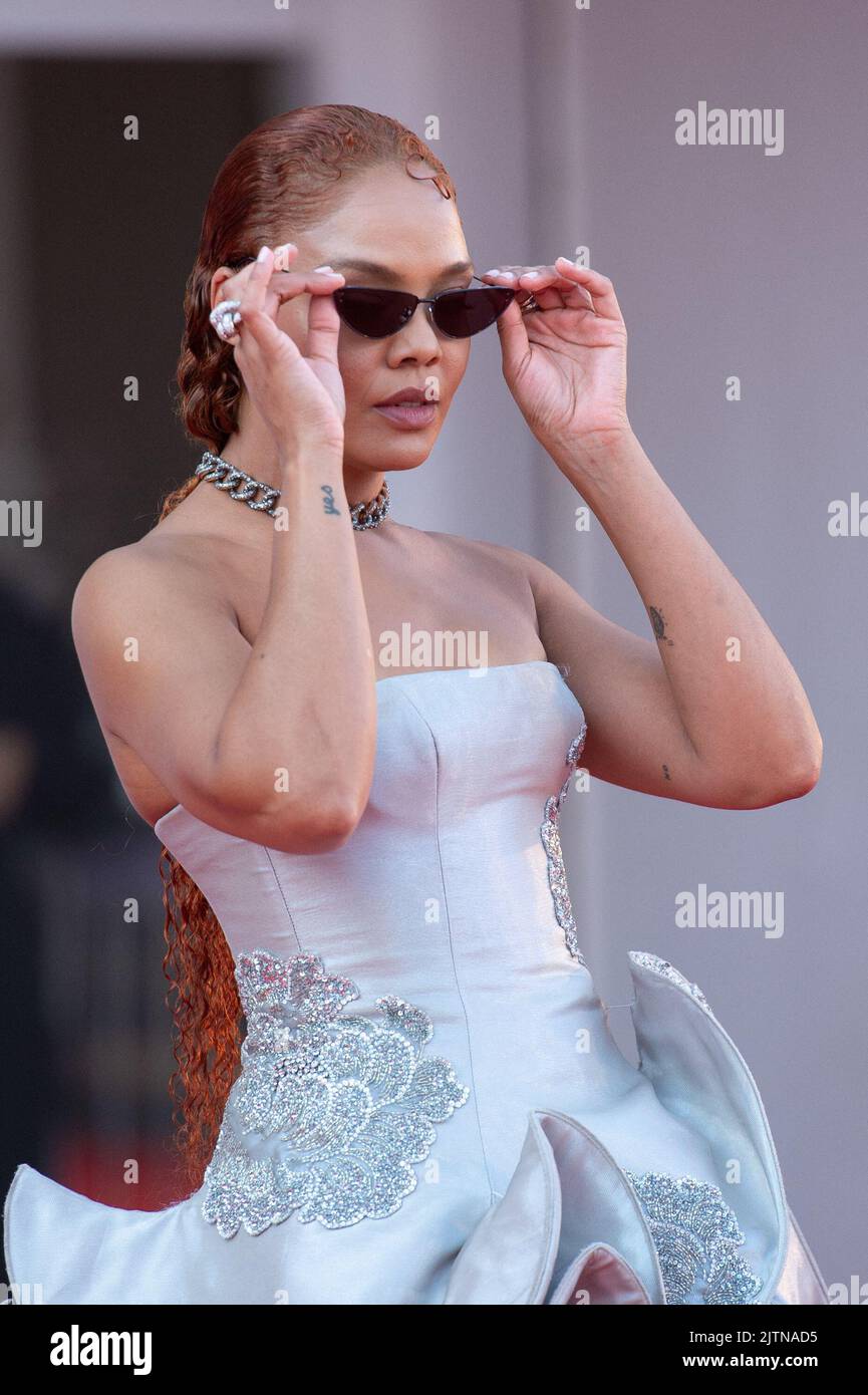 Venice, Italy, August 31, 2022. Tessa Thompson attending the White ...