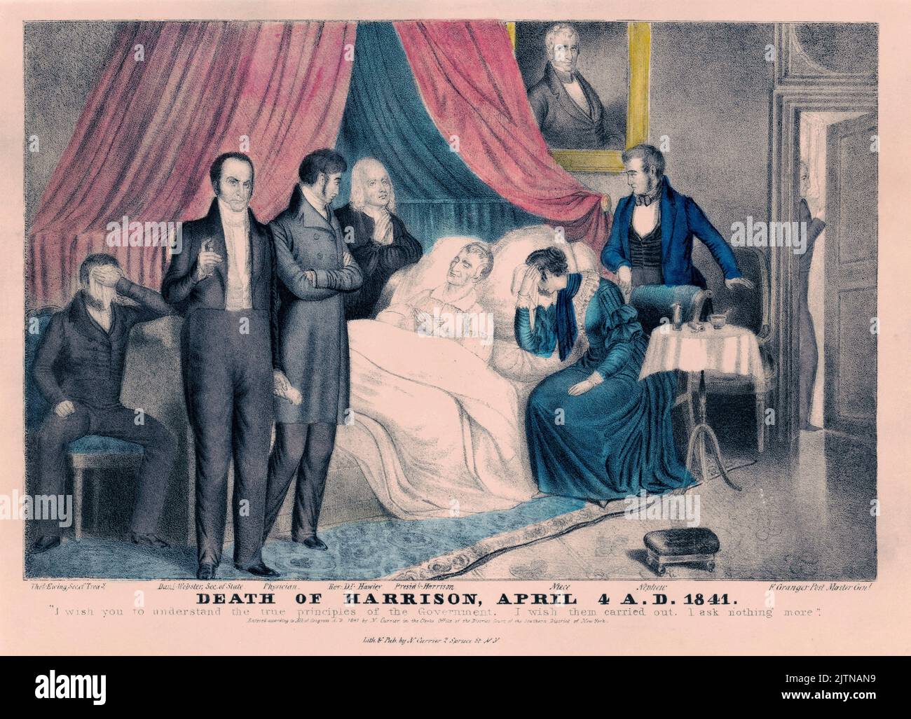Dying william henry harrison hi-res stock photography and images - Alamy