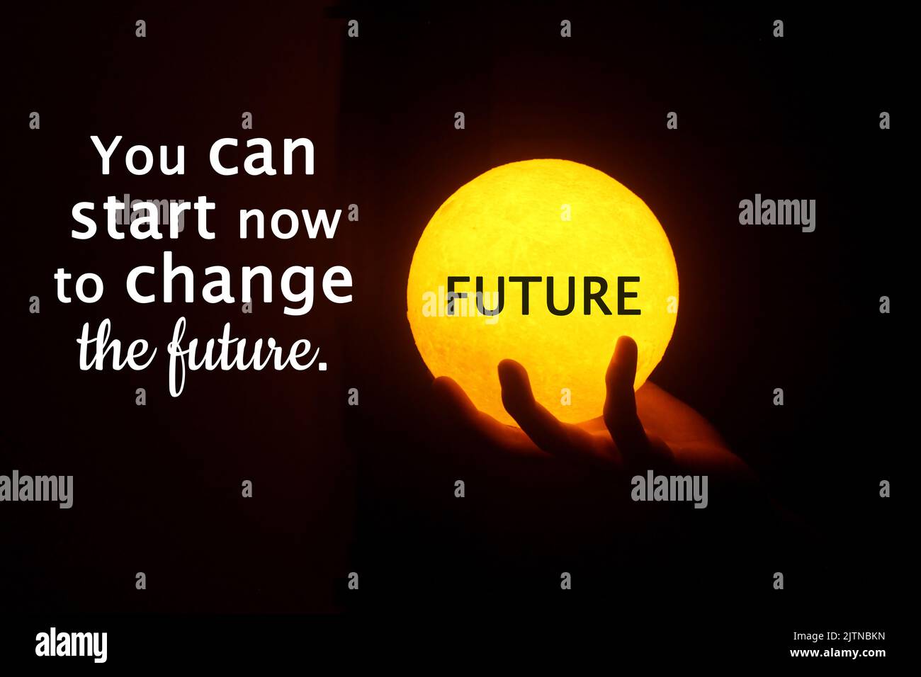 Inspirational motivational quote - You can start now to change the ...