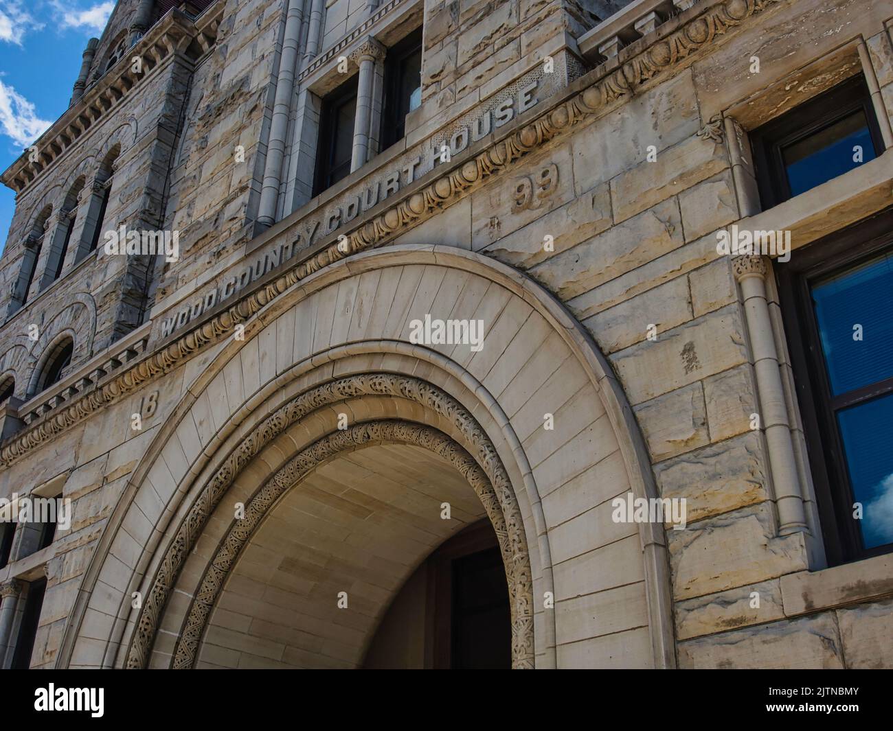 Up-close Wood county courthouse in Parkersburg WV USA Stock Photo - Alamy