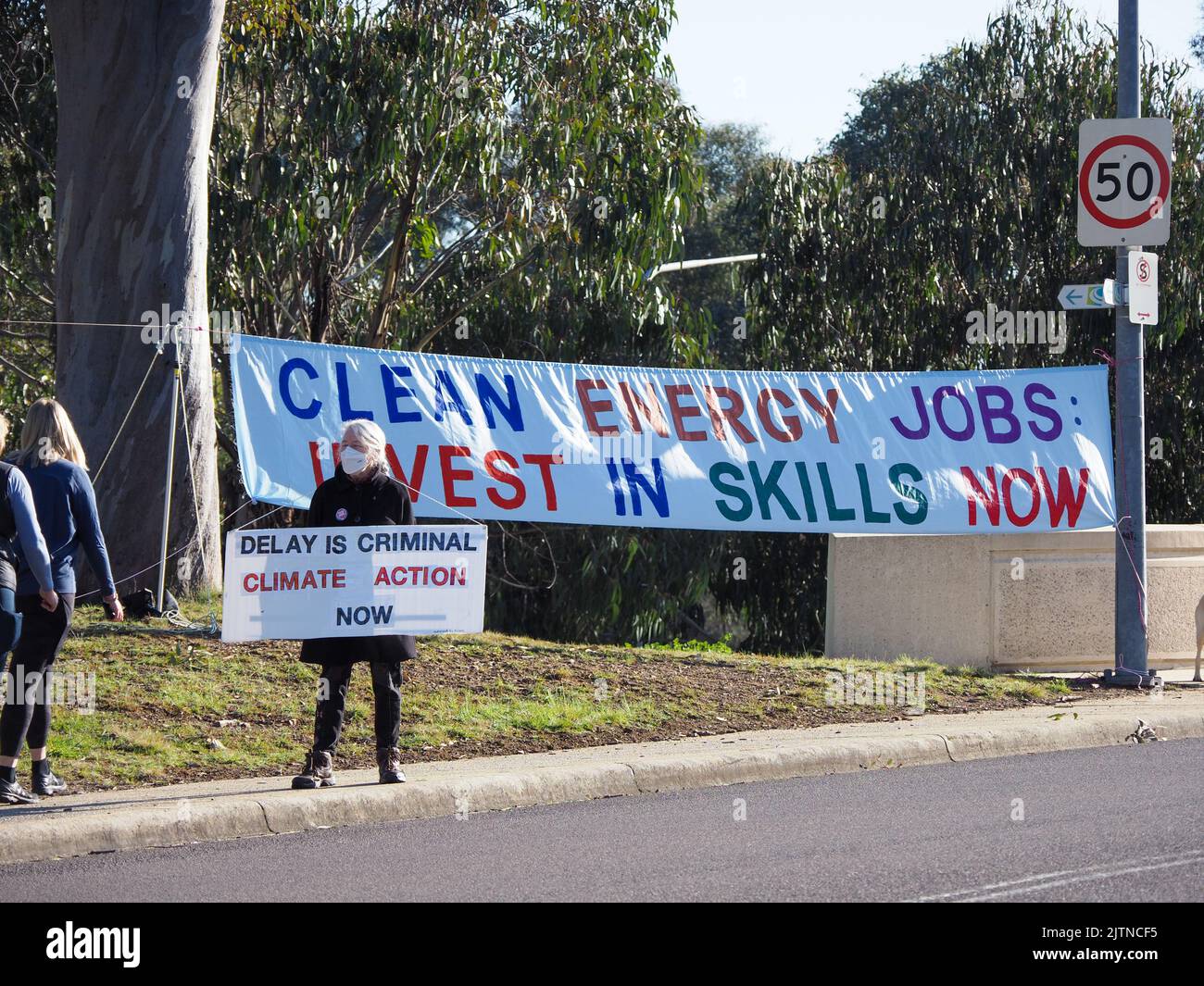 Canberra climate protest hi-res stock photography and images - Alamy