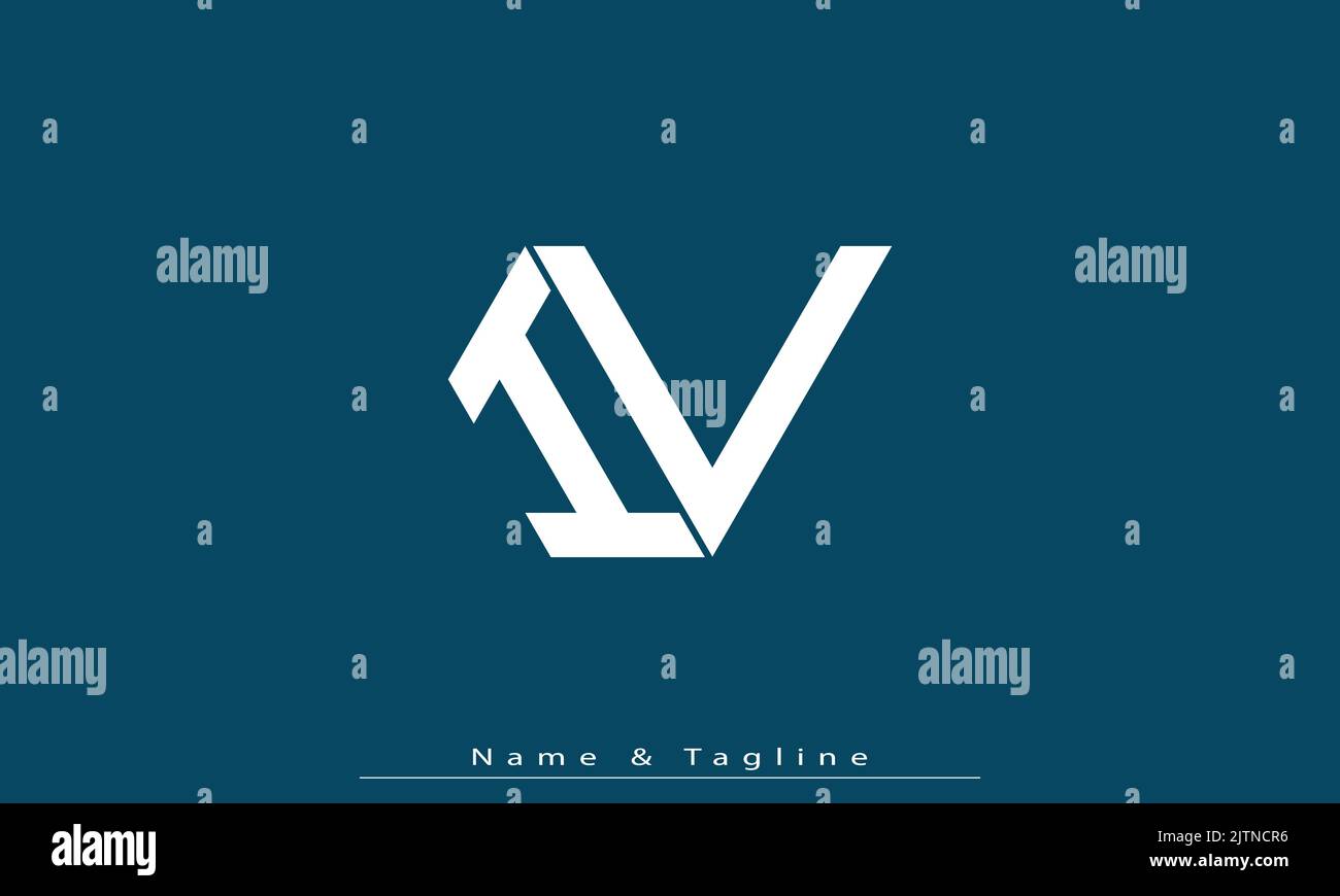 Alphabet letters Initials Monogram logo IV , VI Stock Vector Image & Art - Alamy