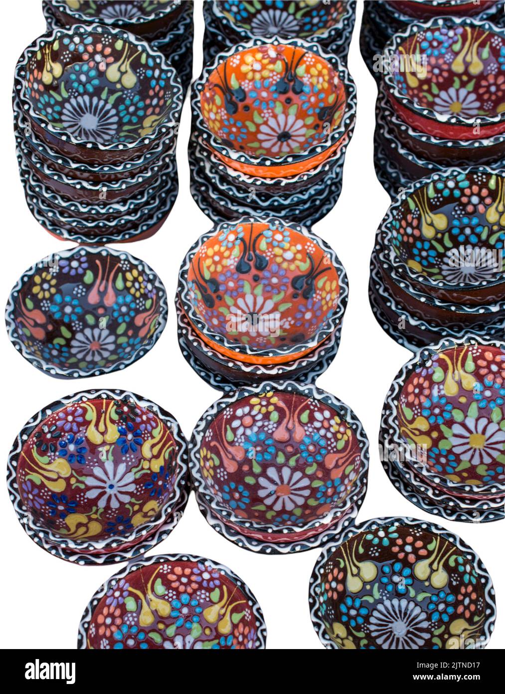 Traditional turkish stye bowls plates Souvenirs from Turkey Stock Photo ...