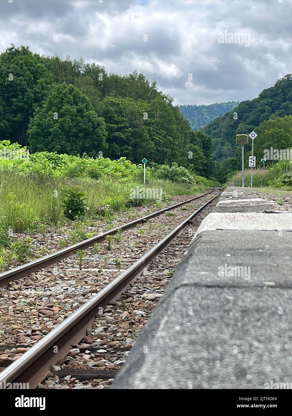 Station platform track hi-res stock photography and images - Alamy