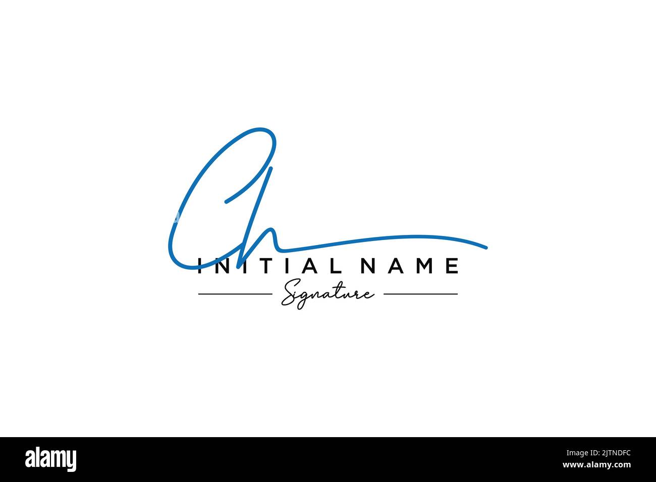 Ch signature Stock Vector Images - Alamy