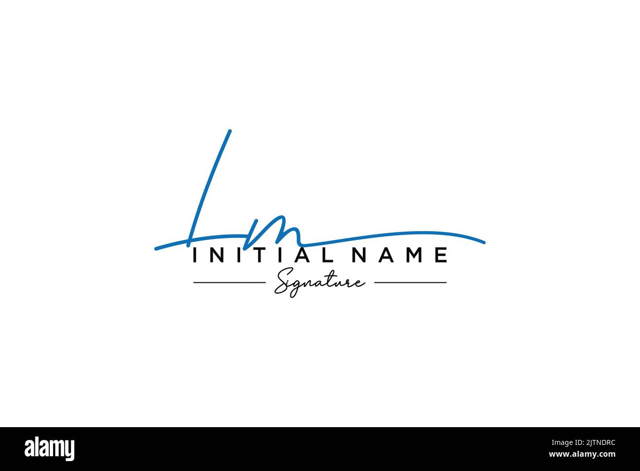 Lm signature Stock Vector Images - Alamy