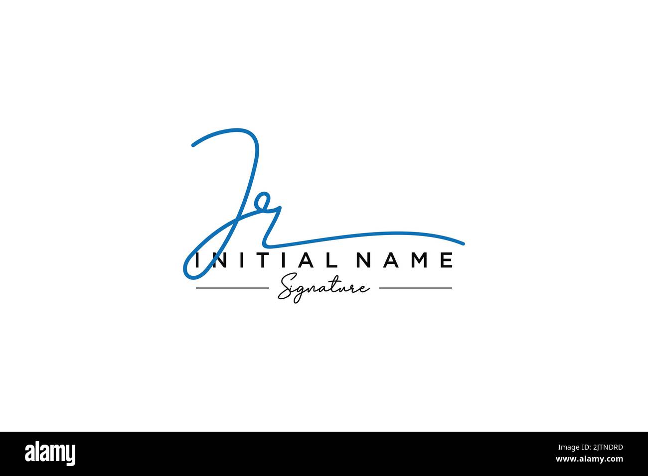 Jr signature Stock Vector Images - Alamy