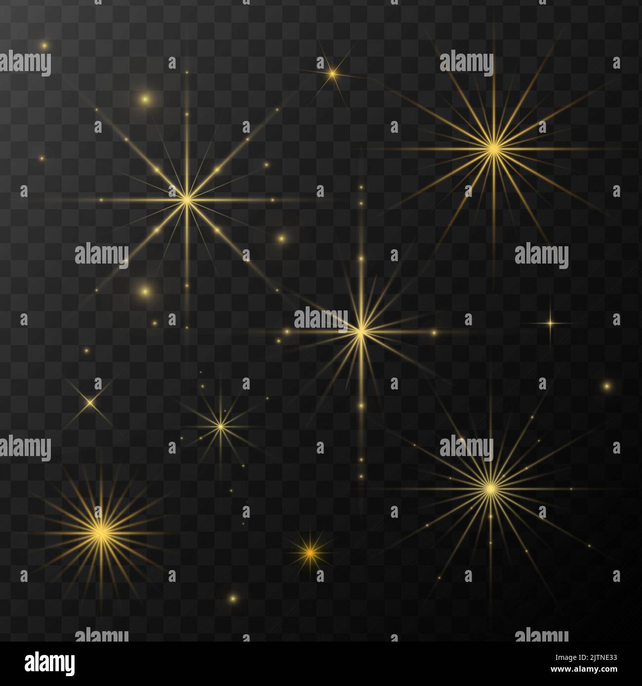 isolated gold flare. Light effect set with flare Stock Vector Image & Art - Alamy