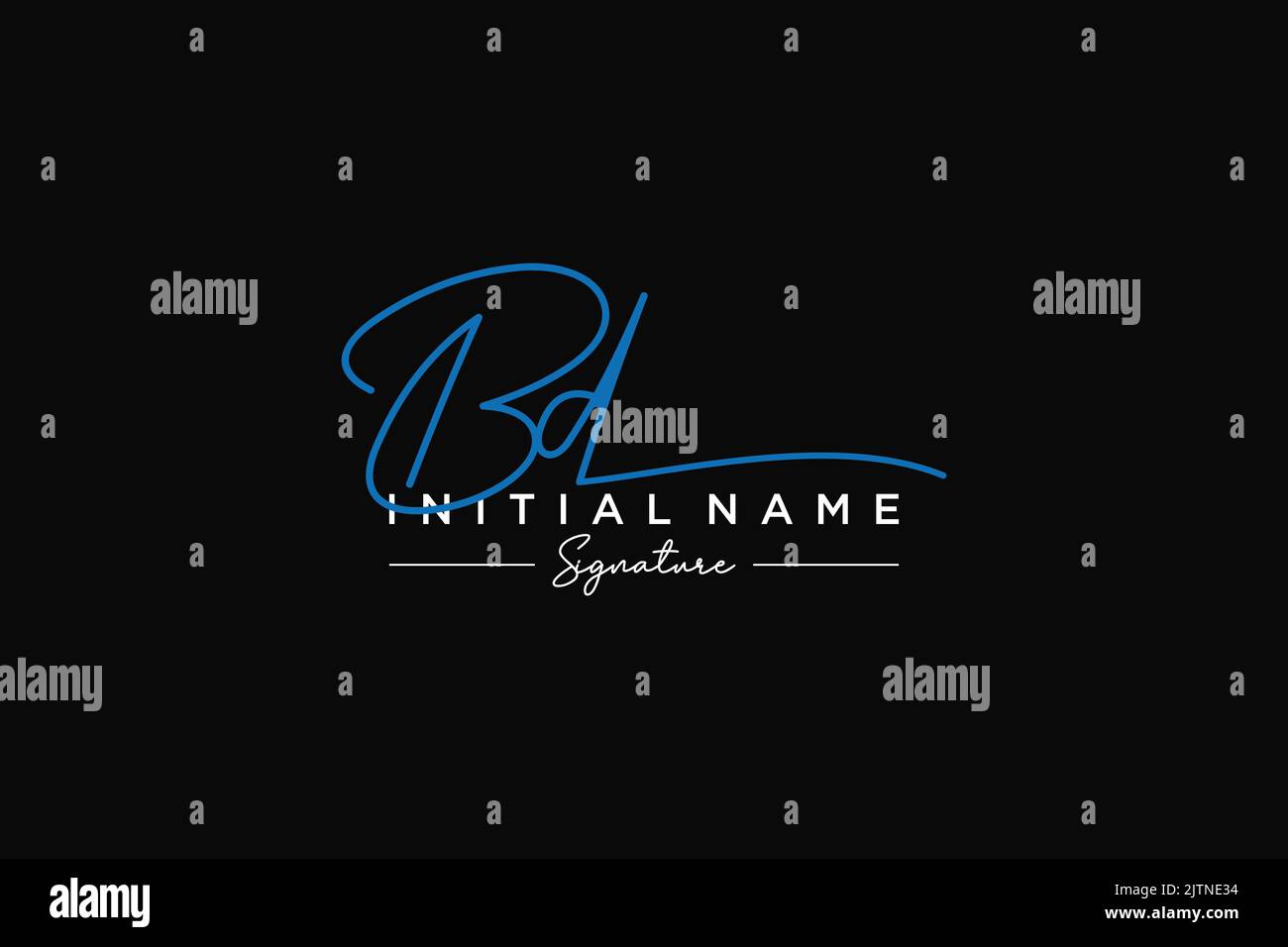 Bd signature Stock Vector Images - Alamy