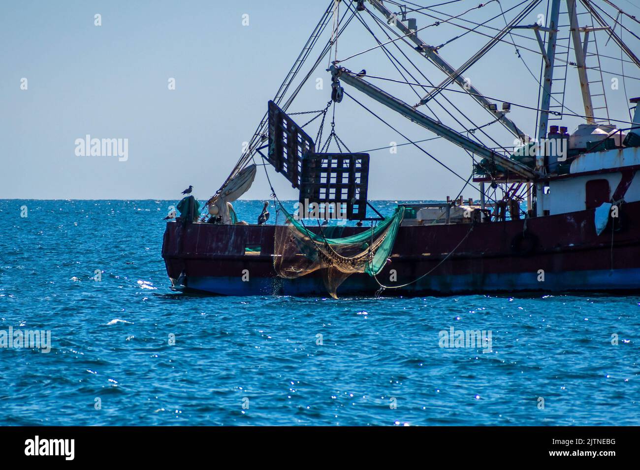 Puerto Penasco, Mexico, MX - Jan 29, 2022: A Fishing Trawlers in Rocky ...