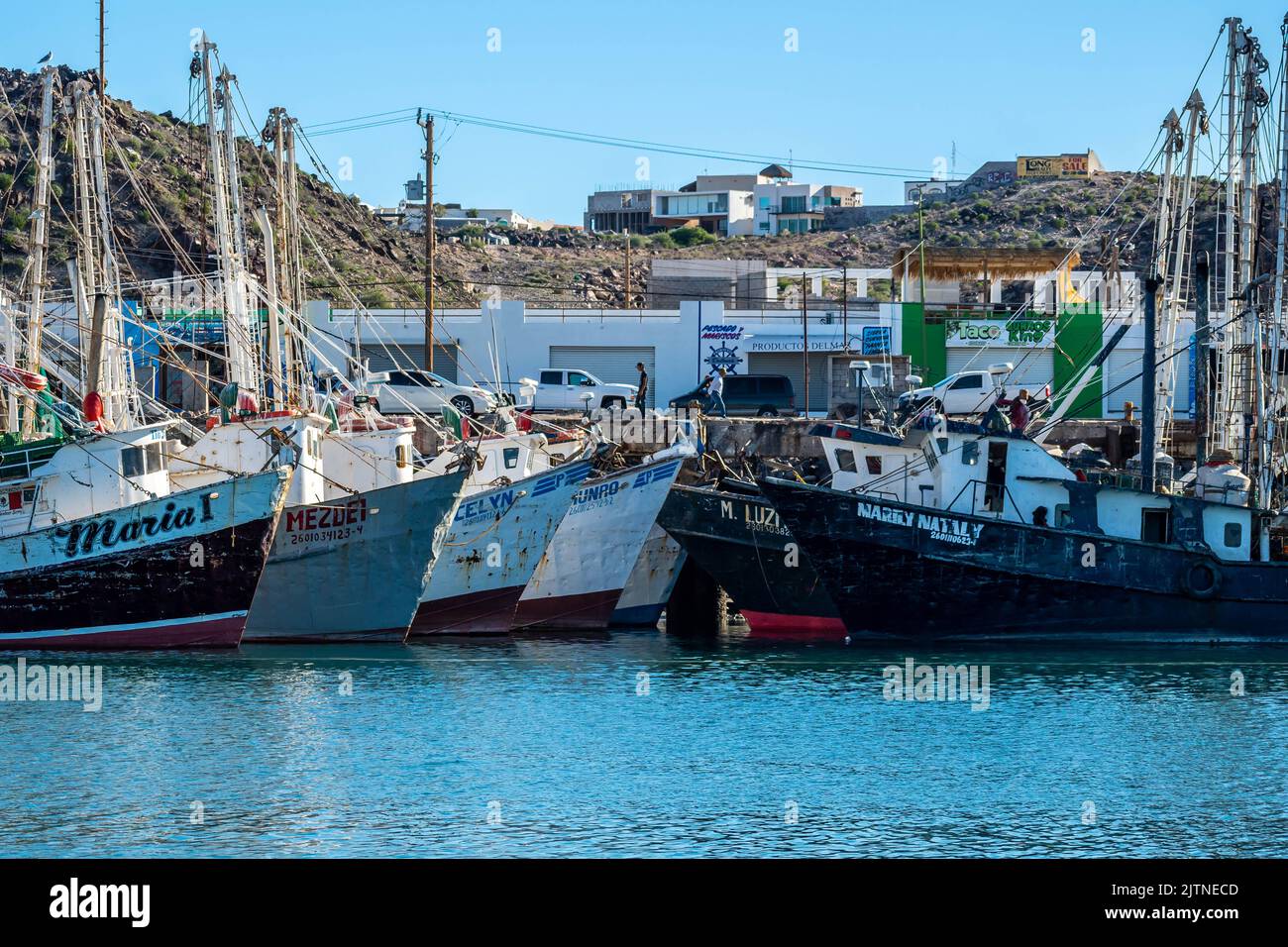 Puerto Penasco, Mexico, MX - Jan 29, 2022: A Fishing Trawlers in Rocky ...