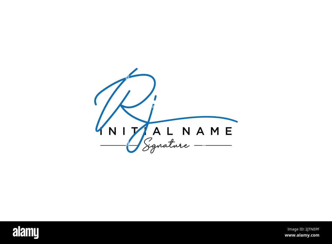 Rj signature Stock Vector Images - Alamy