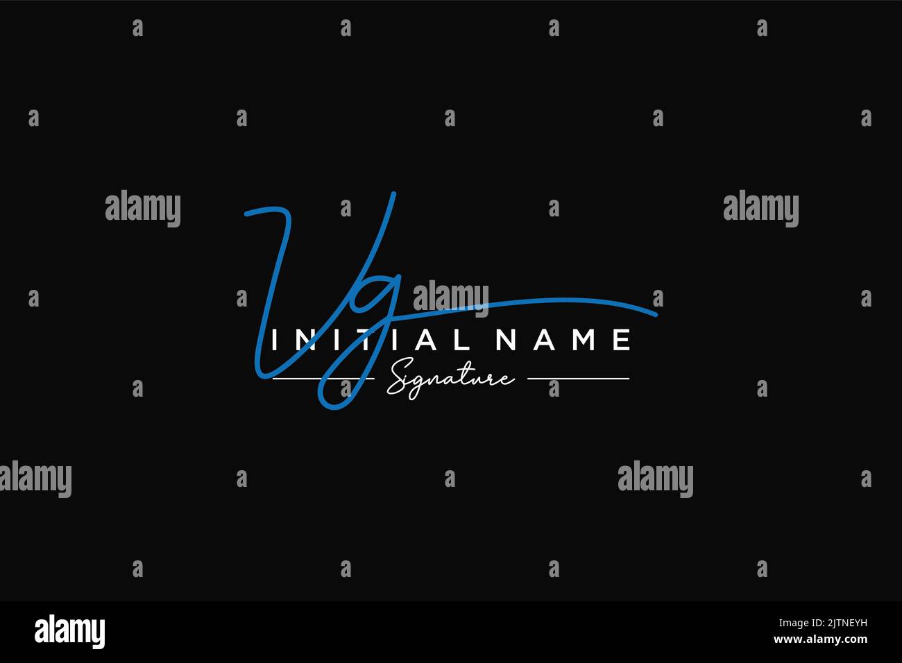 Vg signature Stock Vector Images - Alamy