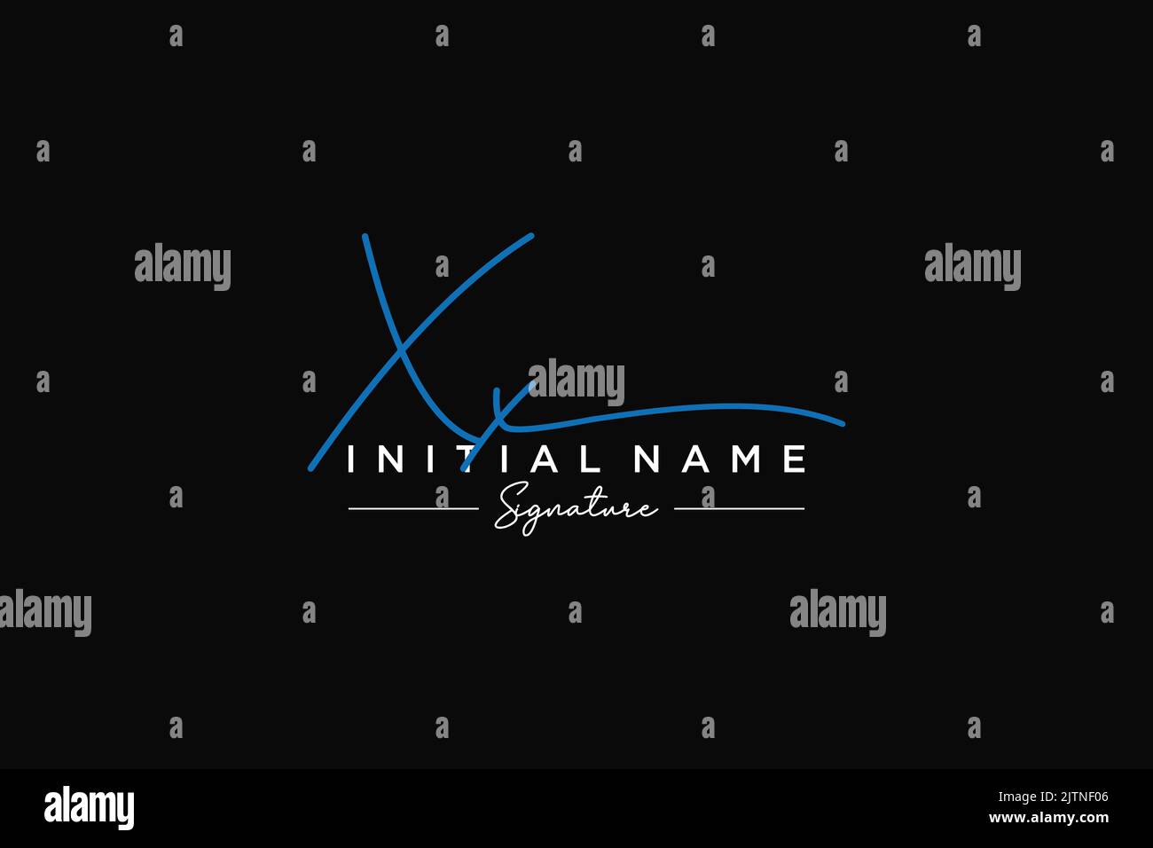 XX signature logo template vector. Hand drawn Calligraphy lettering ...