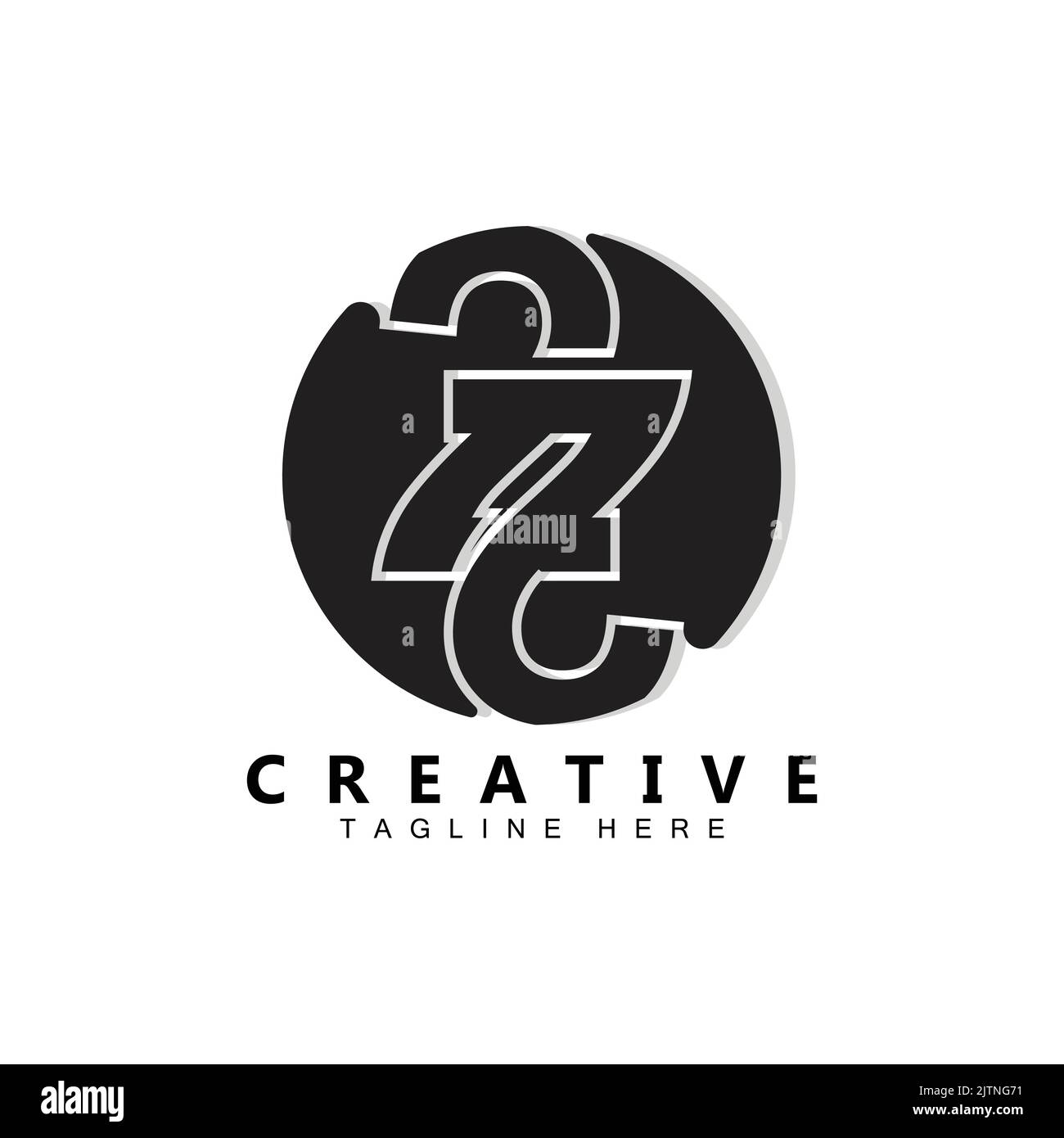 Number 2 two logo design premium icon vector illustration for company ...