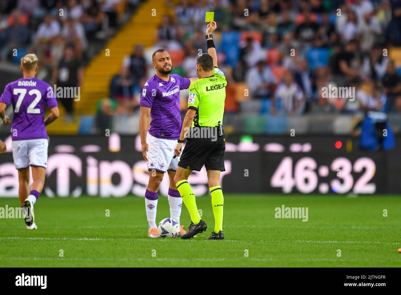 Friuli - Dacia Arena stadium, Udine, Italy, August 31, 2022, Yellow ...