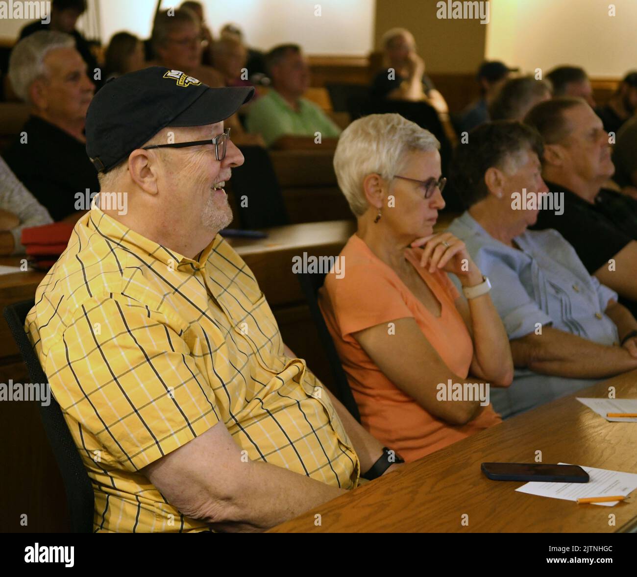 Racine, Wisconsin, USA. 31st Aug, 2022. More than 50 people attend ...