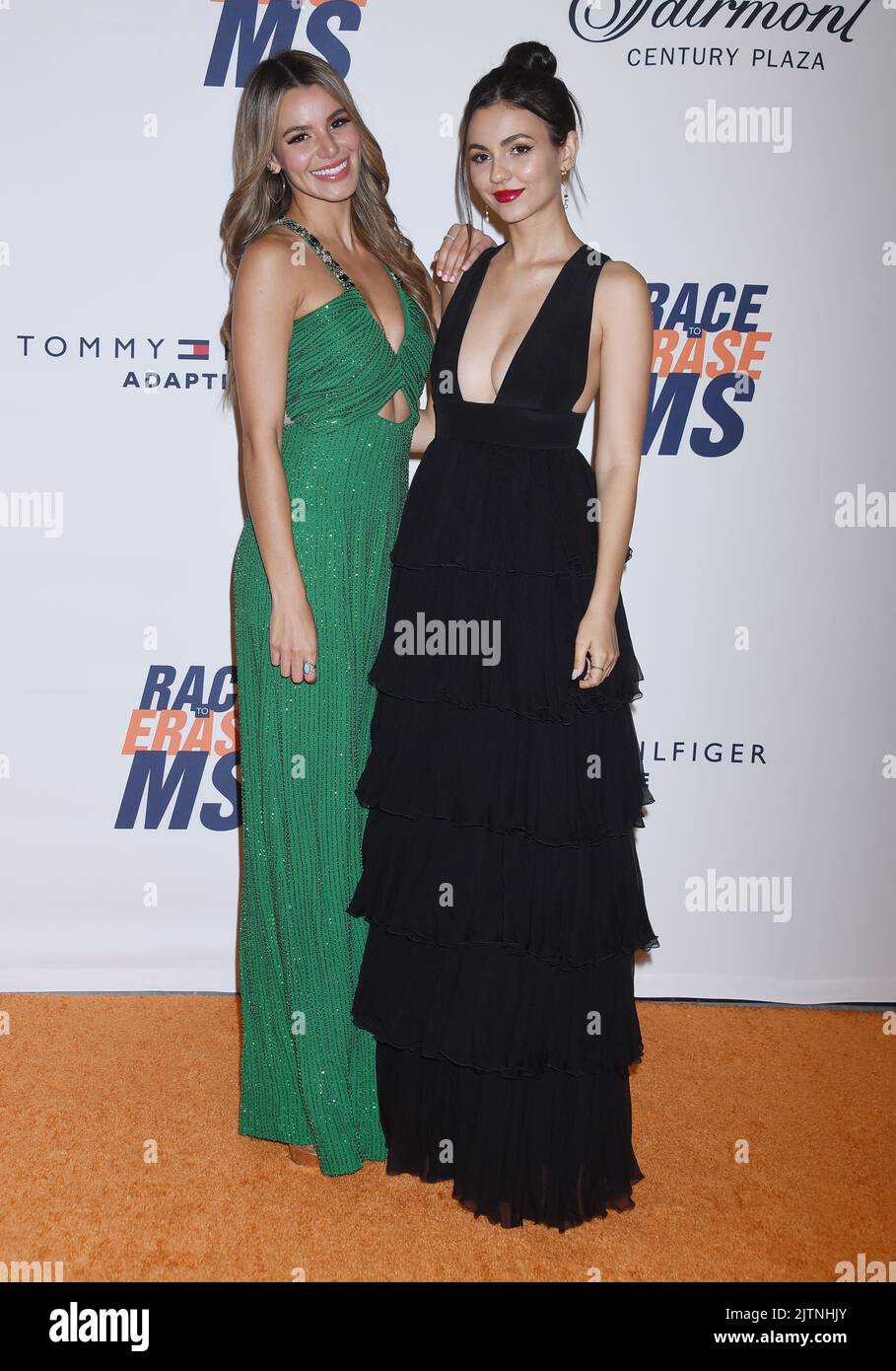 Maddy Grace and Victoria Justice arriving at the 29th Annual Race To ...
