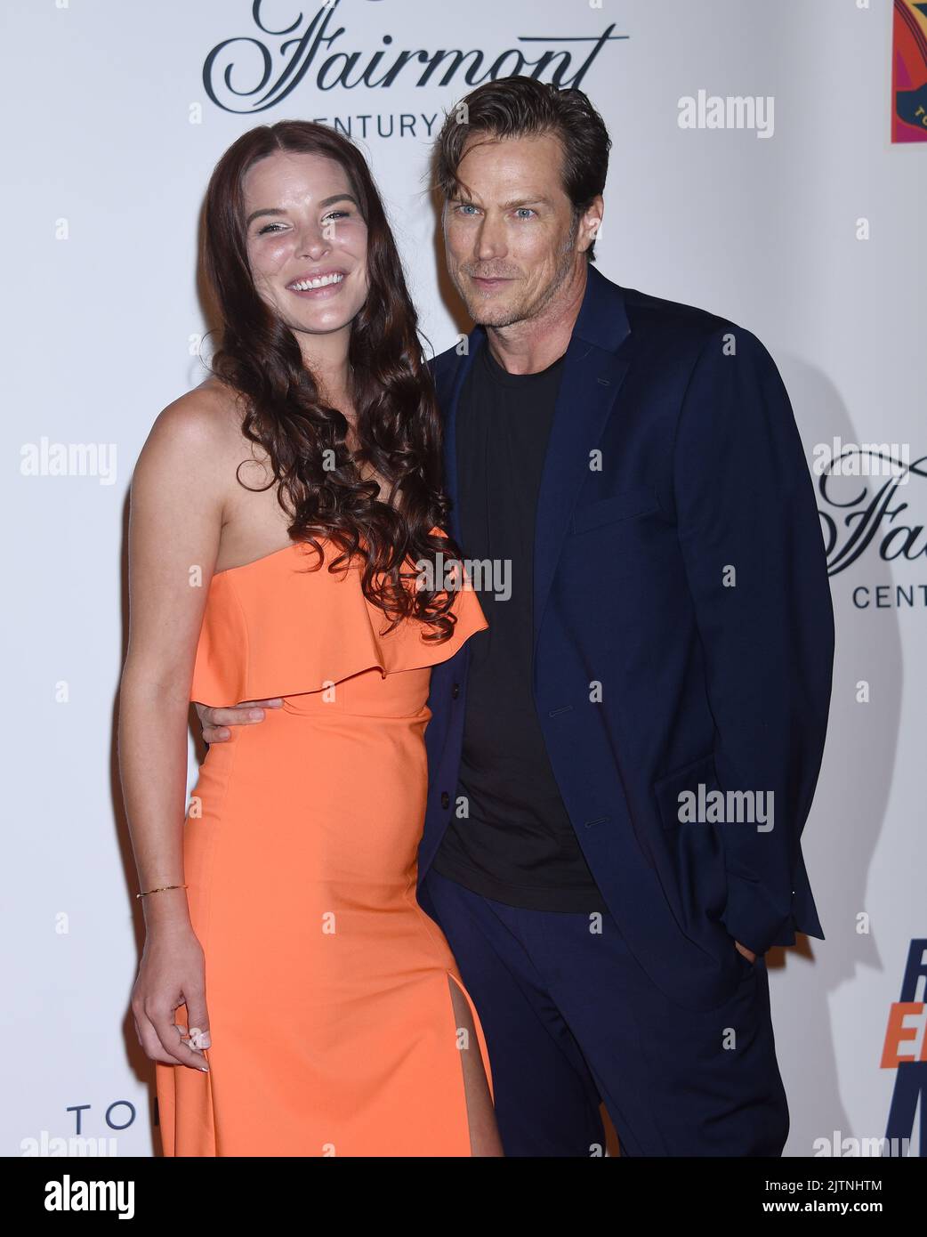 Liz Godwin and Jason Lewis arriving at the 29th Annual Race To Erase MS ...