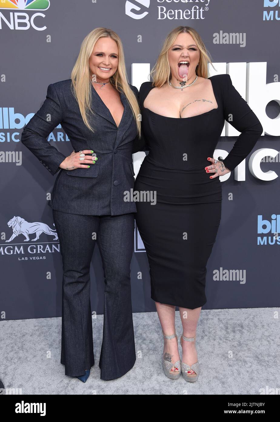Miranda Lambert and Elle King arriving to the 2022 Billboard Music ...