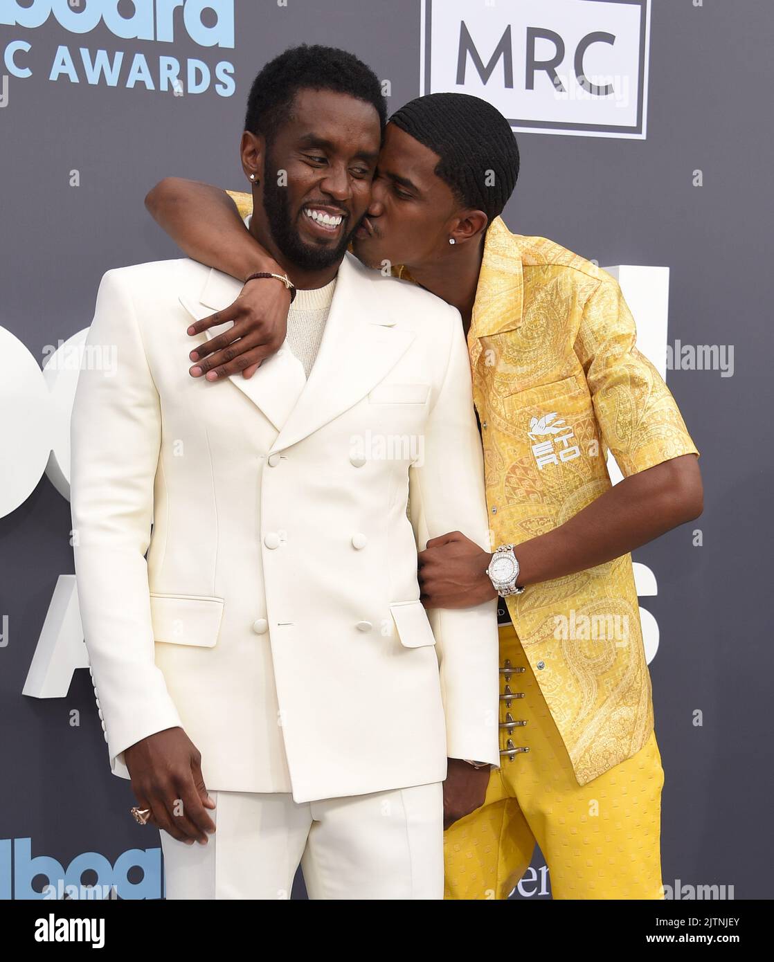 Sean Combs and Christian Combs arriving to the 2022 Billboard Music ...