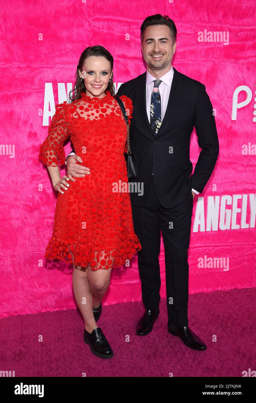 Sarah Ramos and Matt Spicer arriving to Peacock Original ‘Angelyne ...