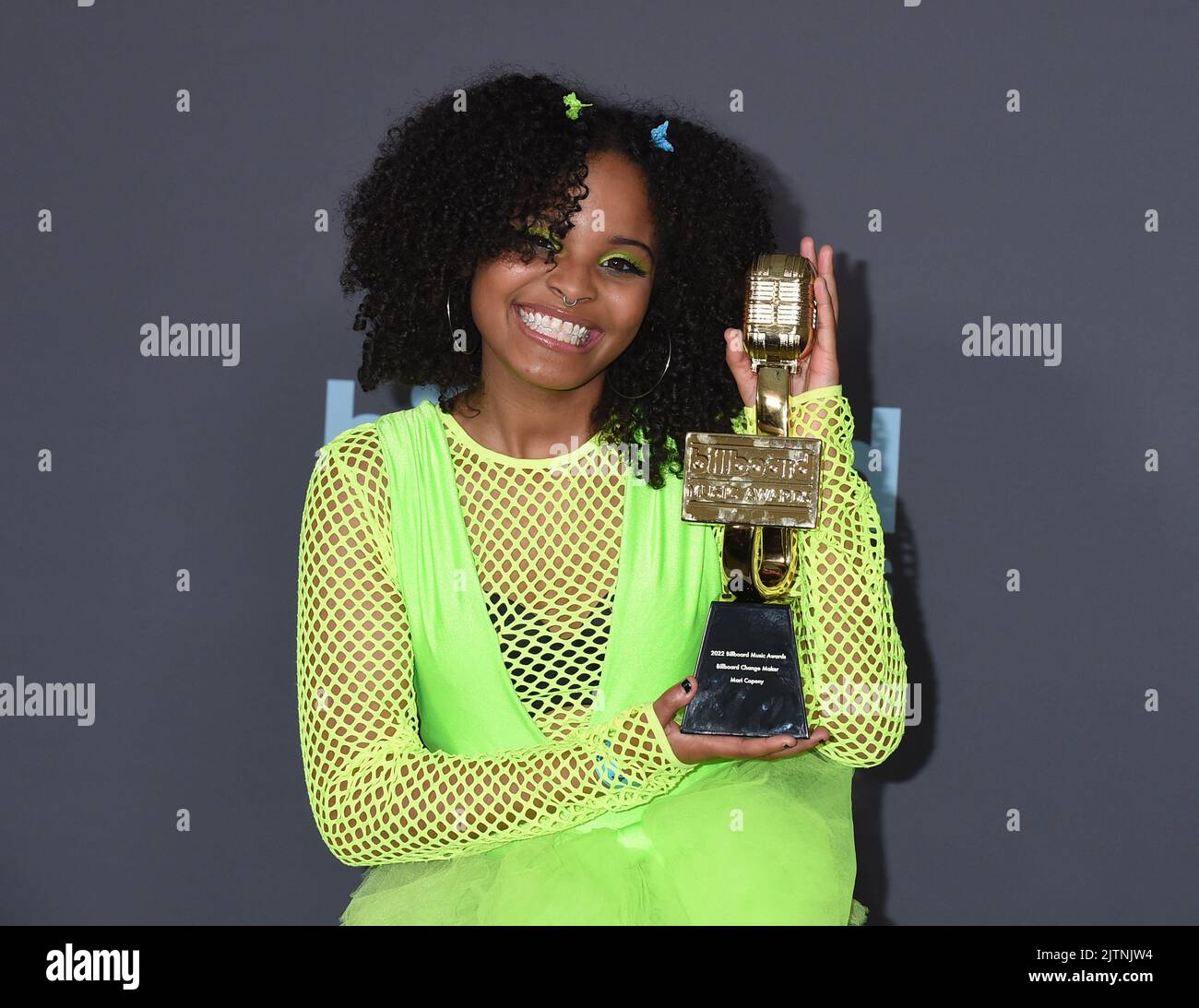 Mari Copeny in the pressroom at the 2022 Billboard Music Awards at the ...