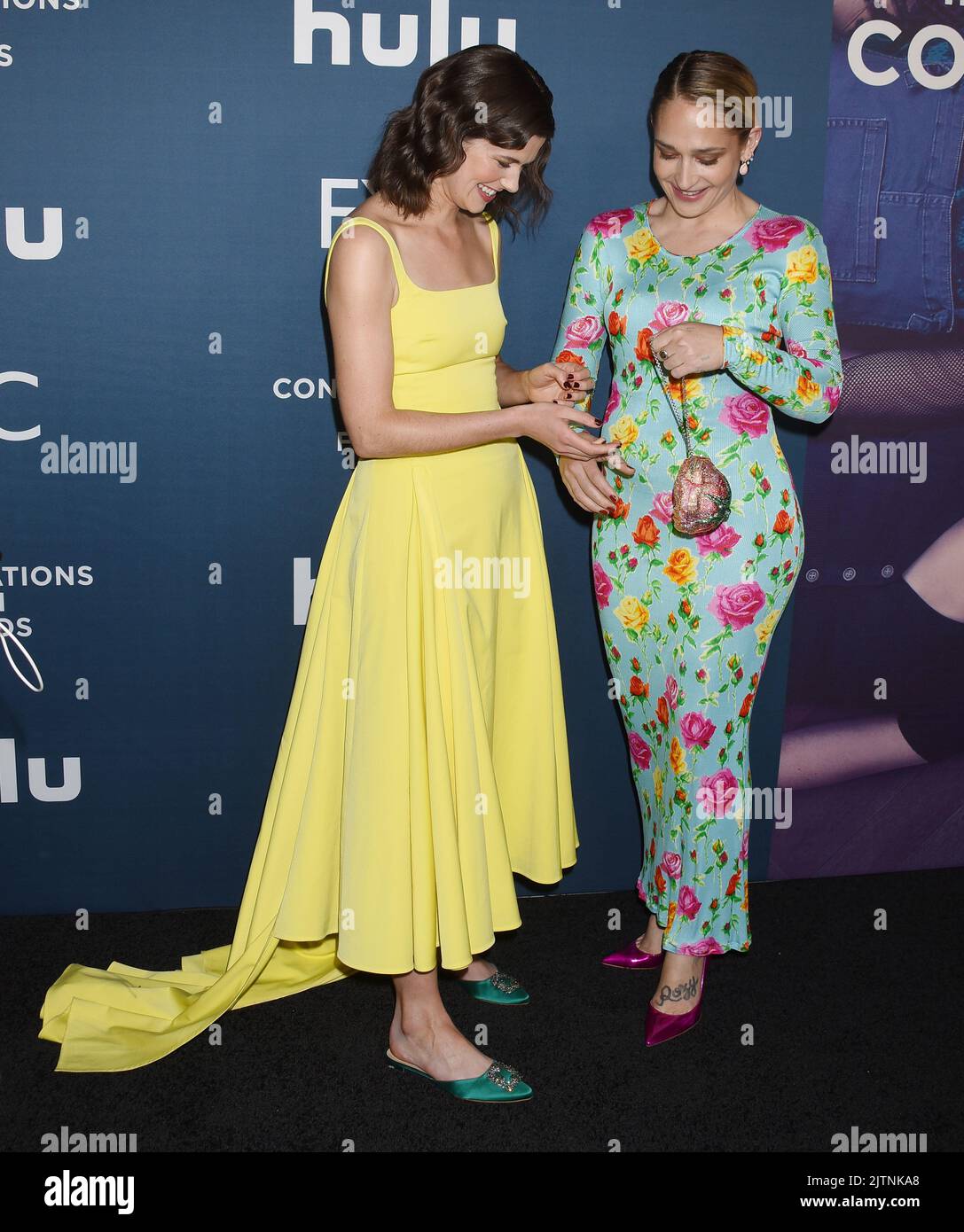 Alison Oliver and Jemima Kirke arriving at Hulu's ÔConversations With ...