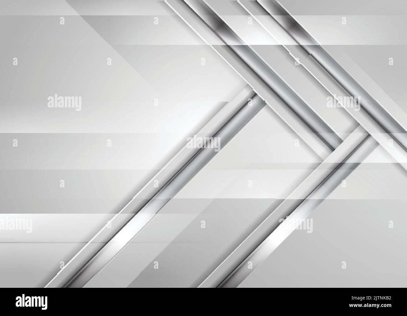 Grey abstract hi-tech background with silver stripes. Metallic vector ...