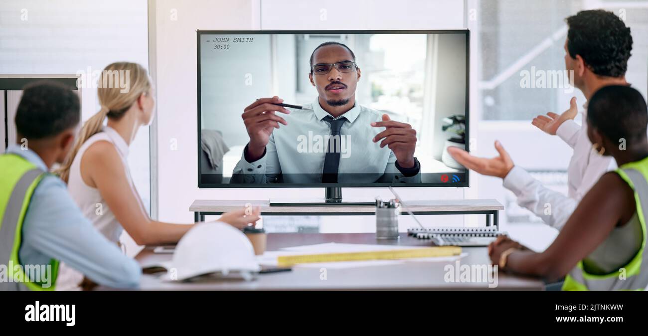 Video conference call hi-res stock photography and images - Alamy