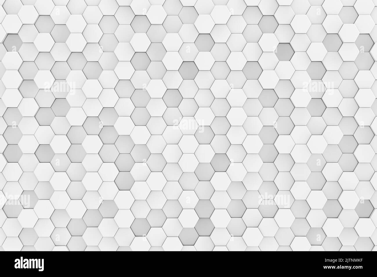 White Abstract Futuristic Polygons Hexagone Cubes Structure Background ...