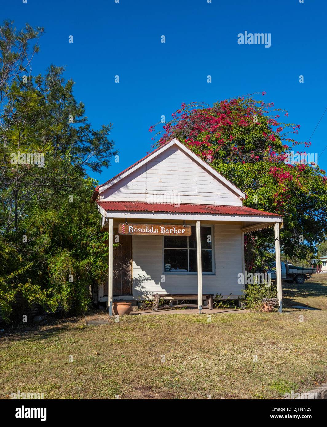 The old barber shop at Rosedale in queensland, australia Stock Photo ...
