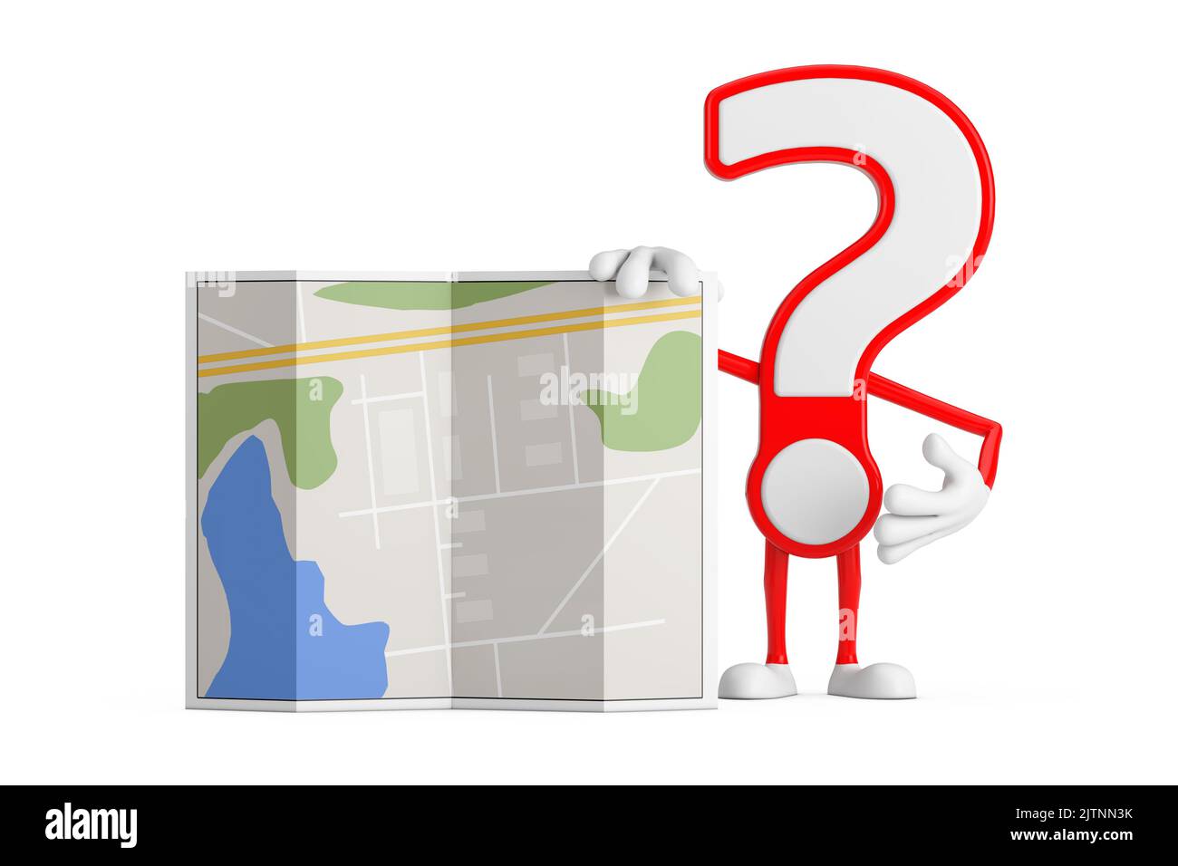 Question Mark Sign Cartoon Character Person Mascot with Abstract City ...