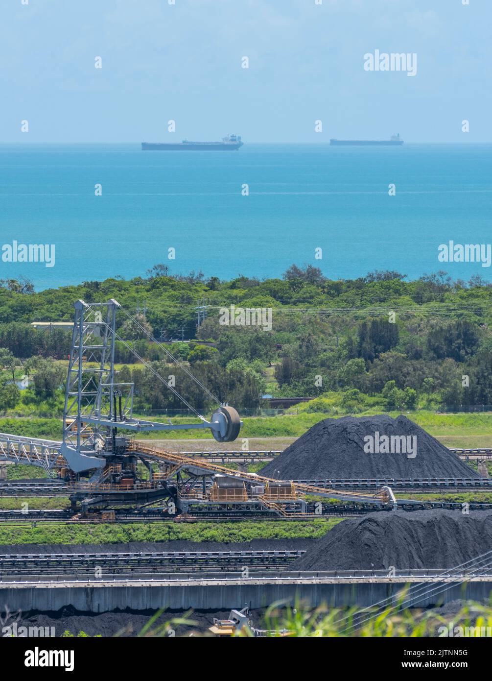Two coal terminals at the port, Hay Point Coal Terminal (HPCT) and ...