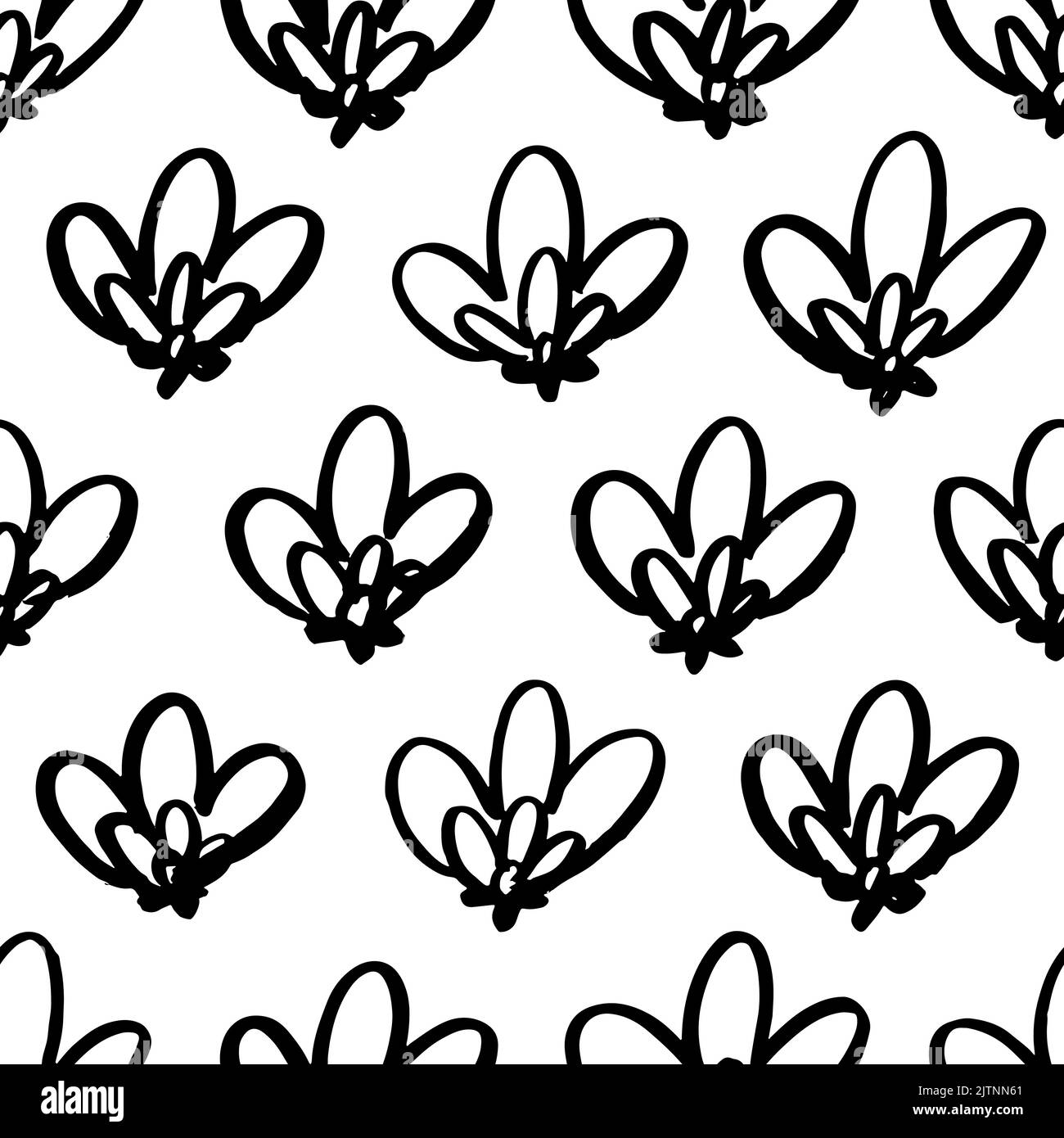 Small geometric floral pattern Stock Vector Images - Alamy