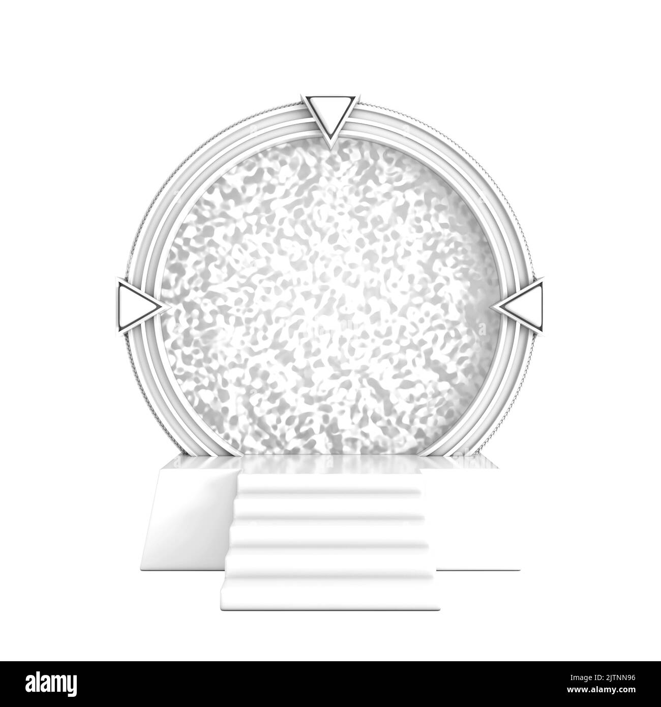 White Space Gate Portal to Another Worlds and Universe in Clay Style on ...