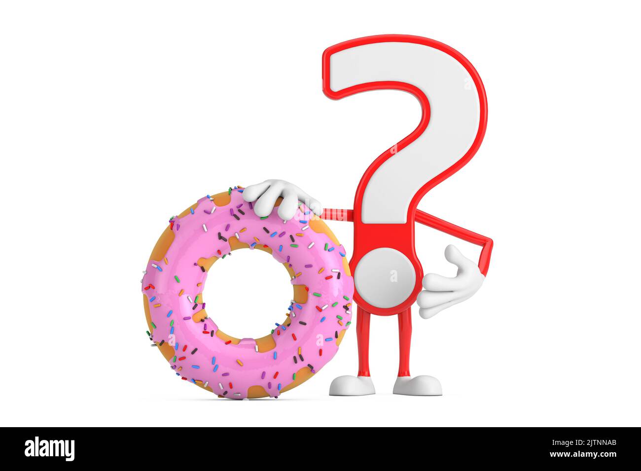 Question Mark Sign Cartoon Character Person Mascot with Big Strawberry ...